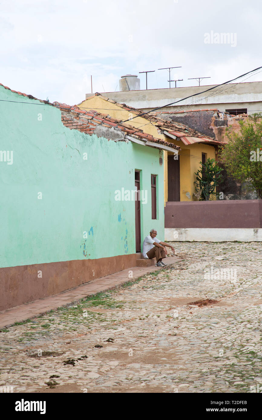Back street scene Trinidad,Cuba Stock Photo - Alamy