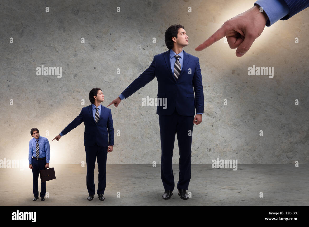 Businessmen blaming each other for failures Stock Photo - Alamy