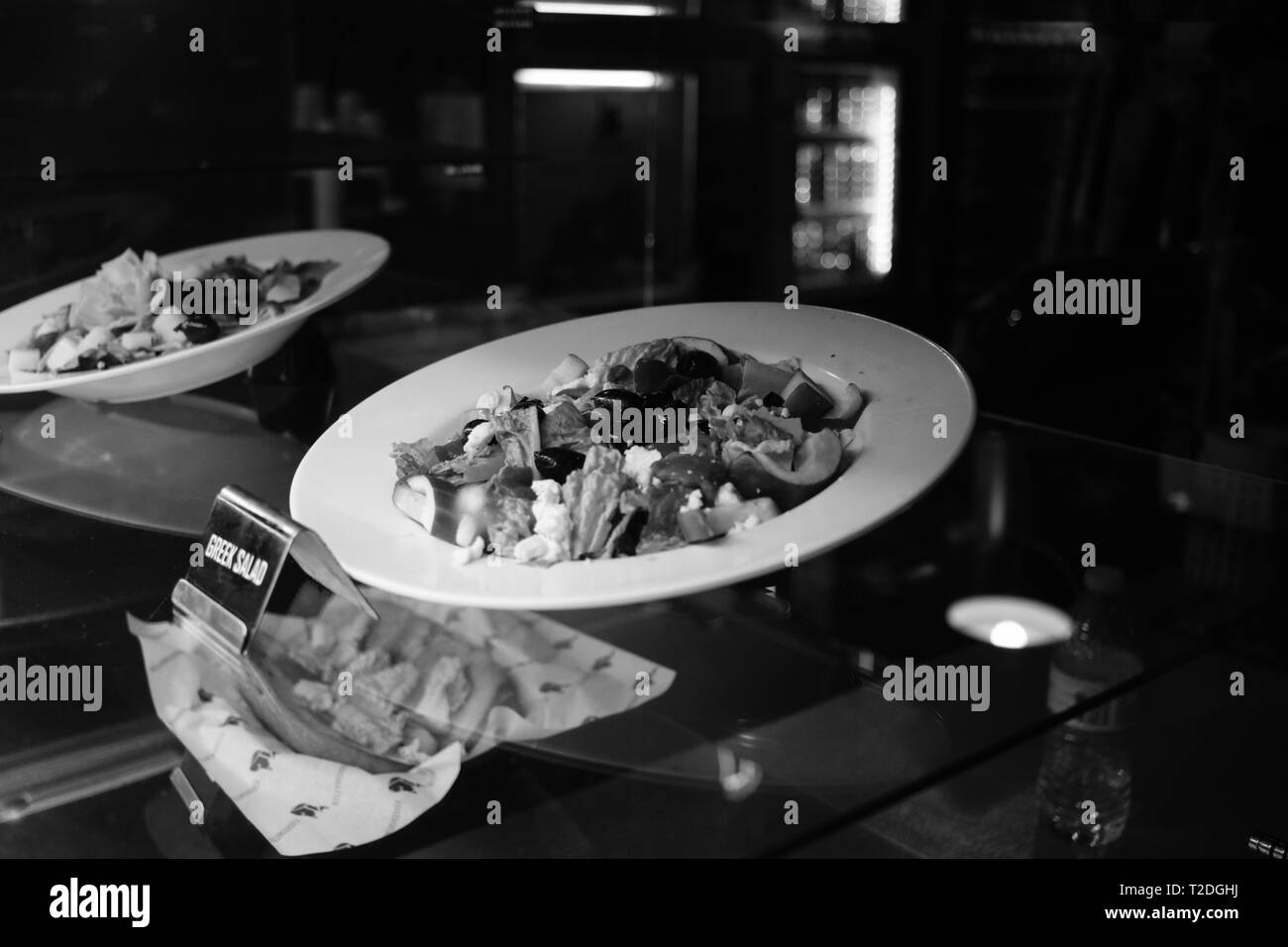 Cucumber onion salad Black and White Stock Photos & Images - Alamy