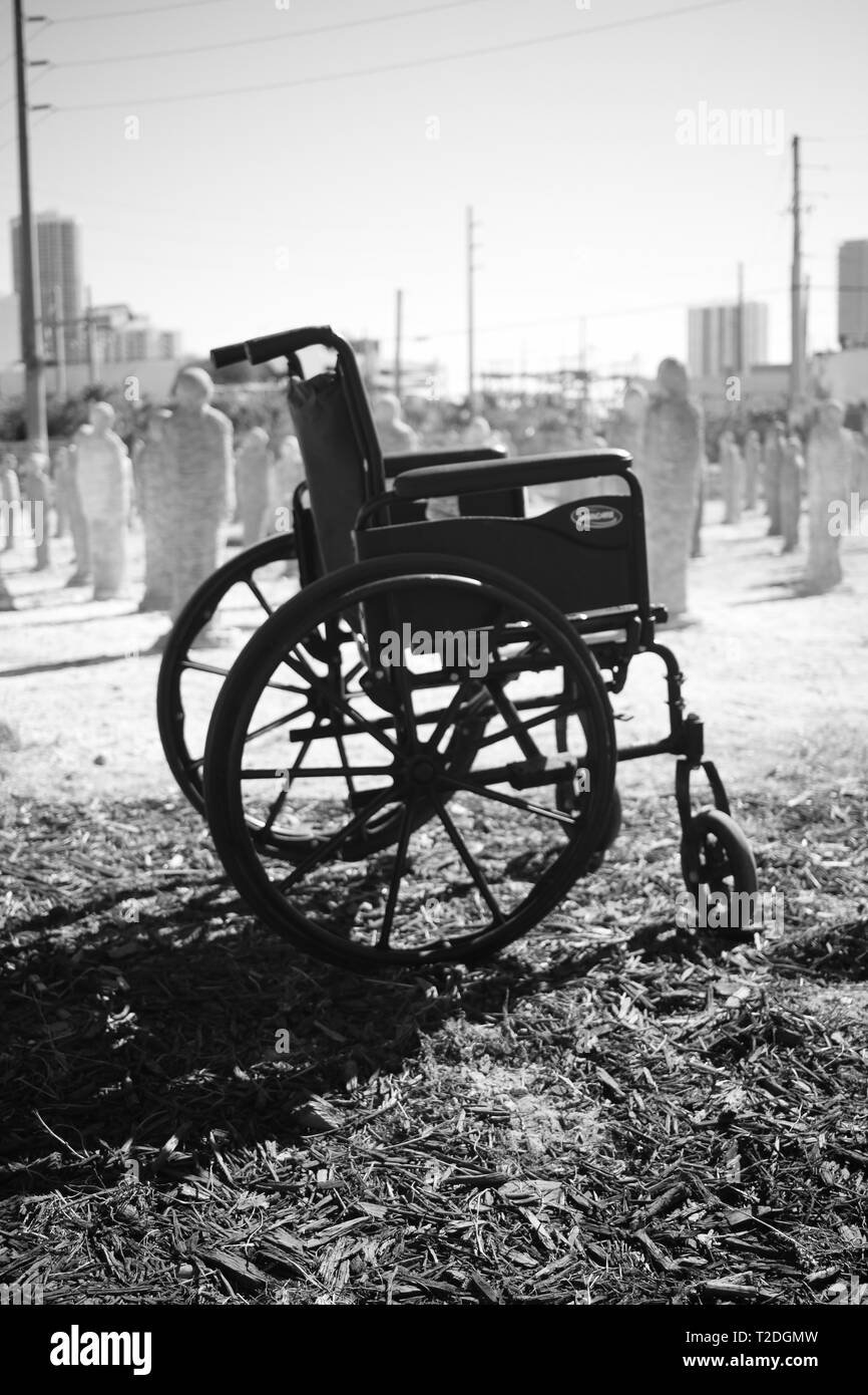 Disabled person in a wheelchair Black and White Stock Photos & Images ...