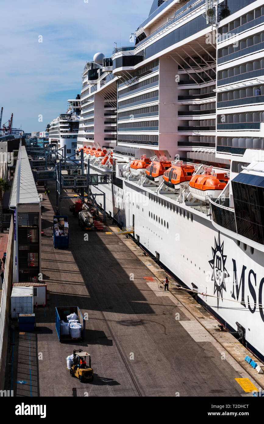 Cruise Terminal Port of Barcelona,Barcelona city,Catalunya,Spain,Europe ...
