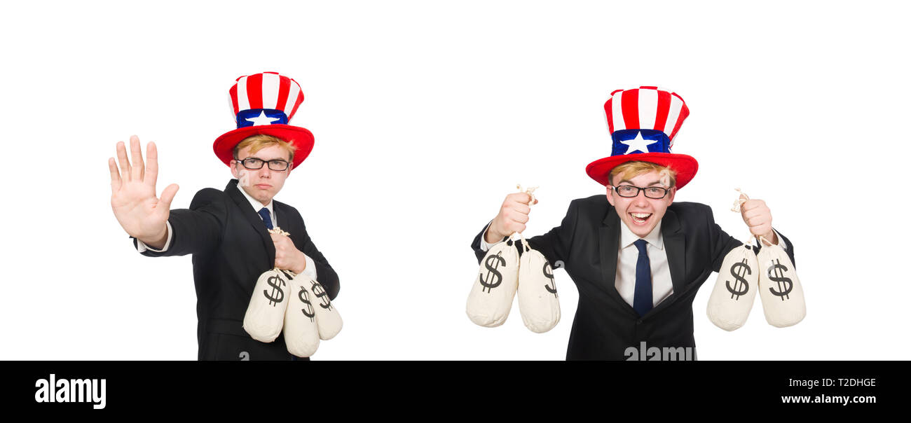 Dollars on flag usa Cut Out Stock Images & Pictures - Alamy