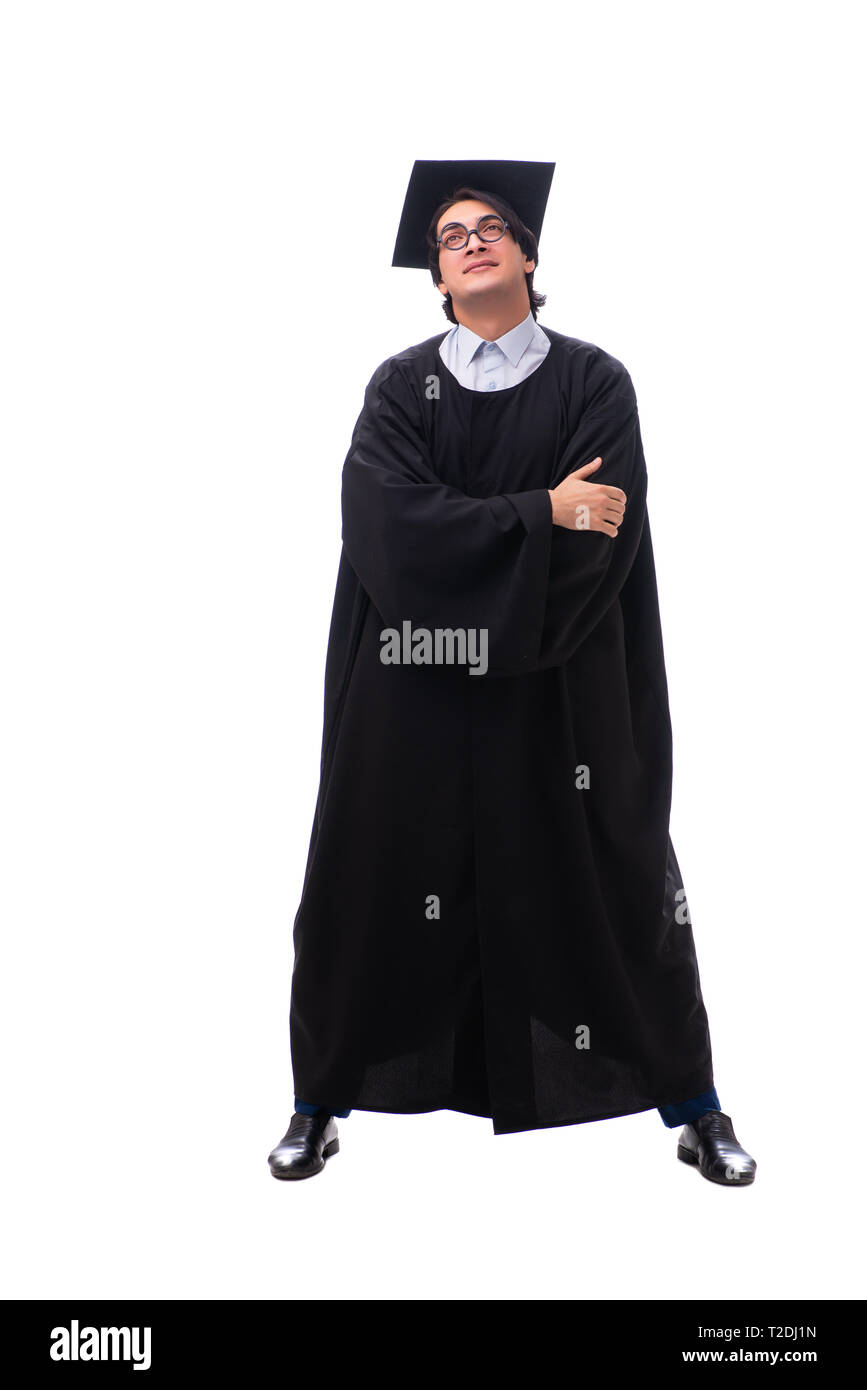 Young handsome man graduating from university Stock Photo - Alamy