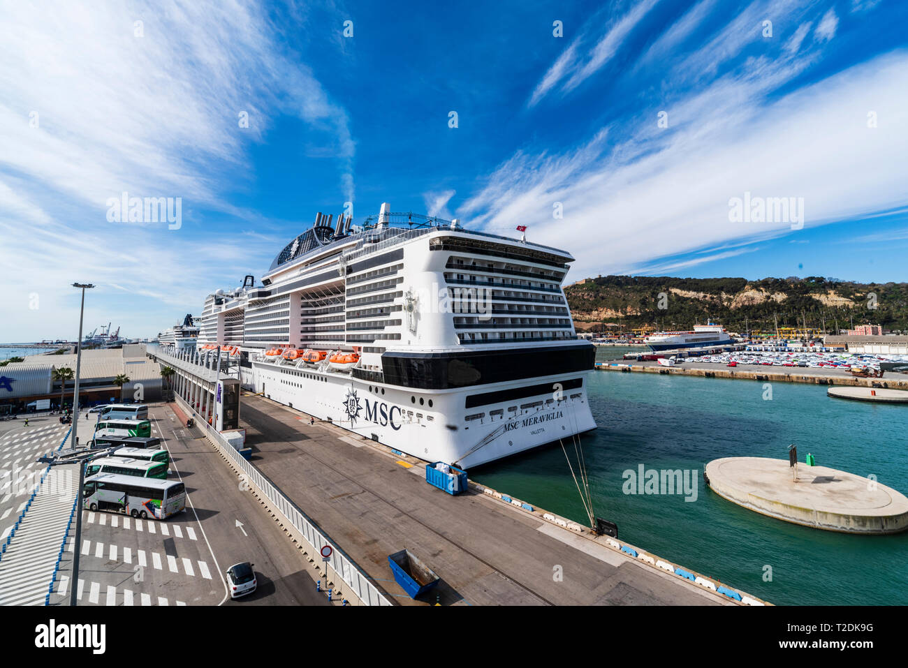 Barcelona cruise port terminal hi-res stock photography and images - Alamy