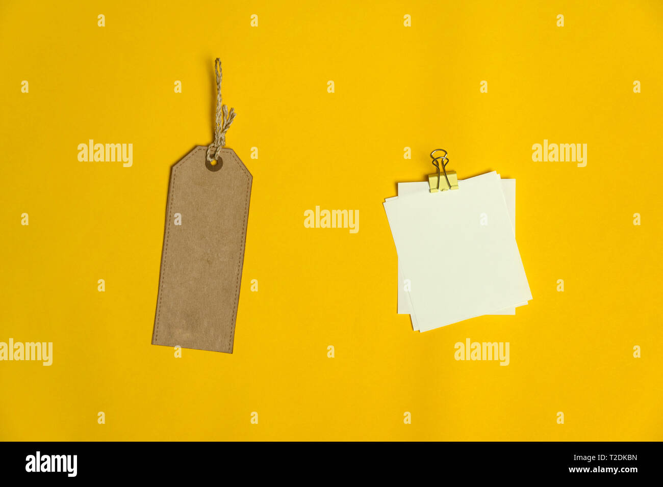 brown recycle paper tag price with paper note for business with metal ...