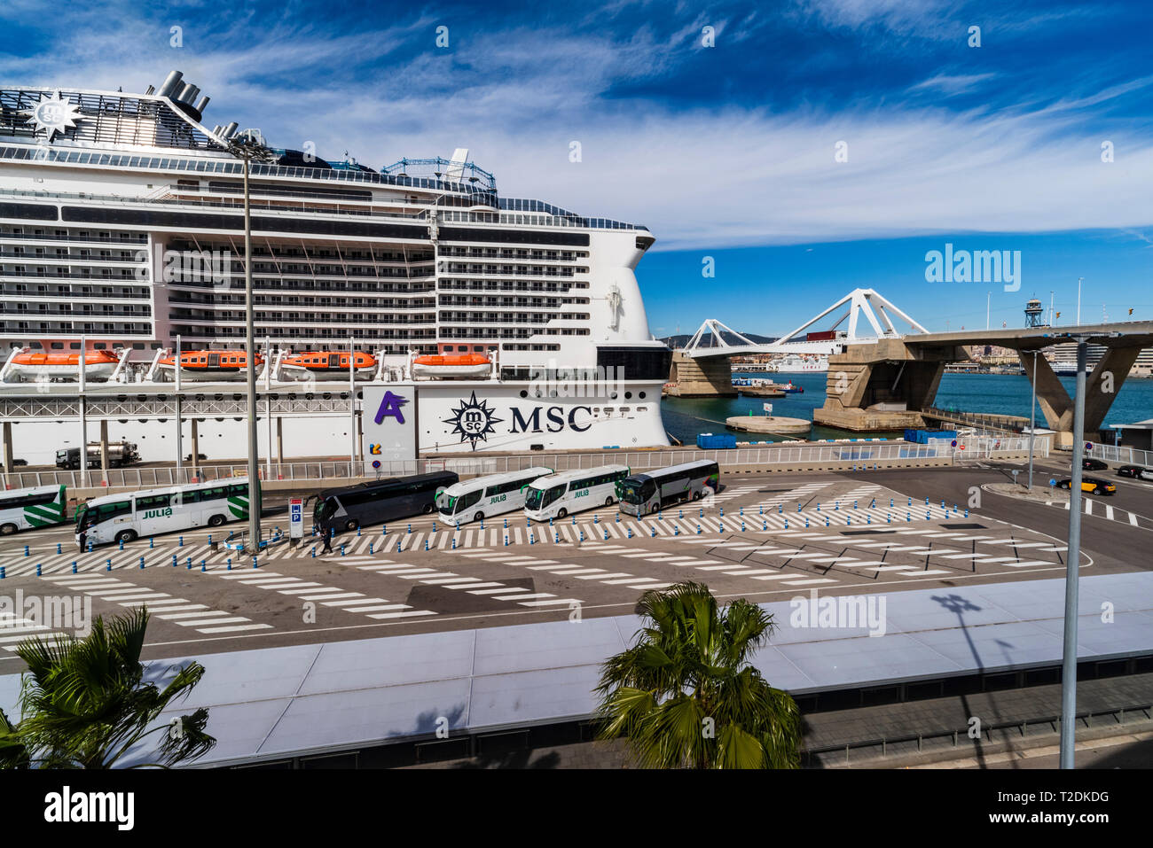 Cruise Terminal Port of Barcelona,Barcelona city,Catalunya,Spain,Europe ...