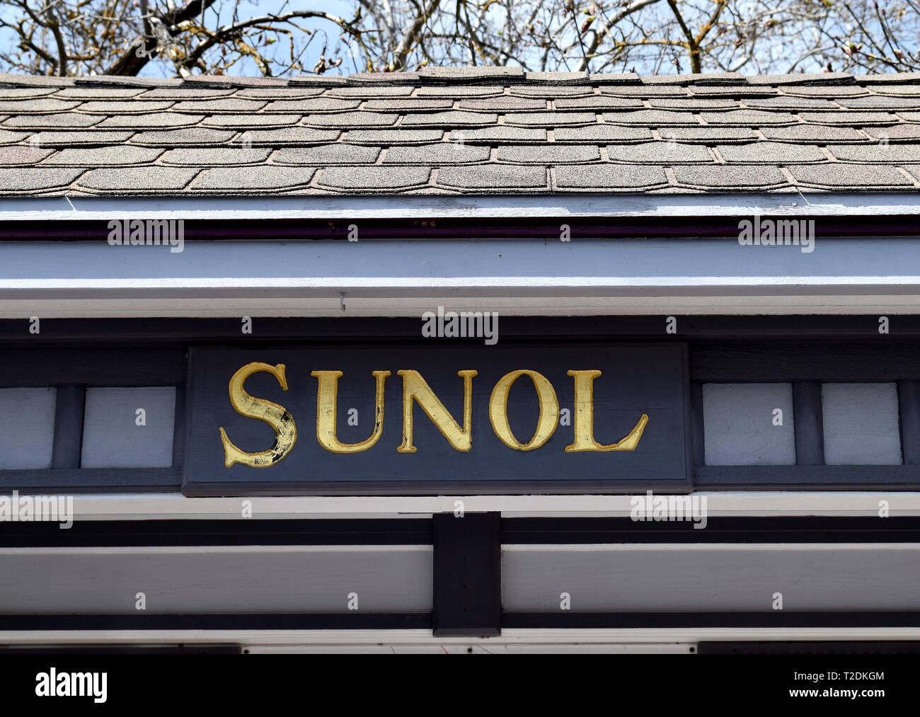 Sunol sign California Stock Photo - Alamy