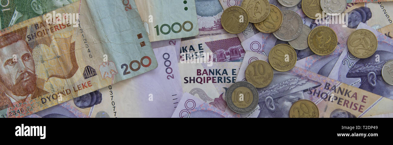 Lek banknotes hi-res stock photography and images - Alamy