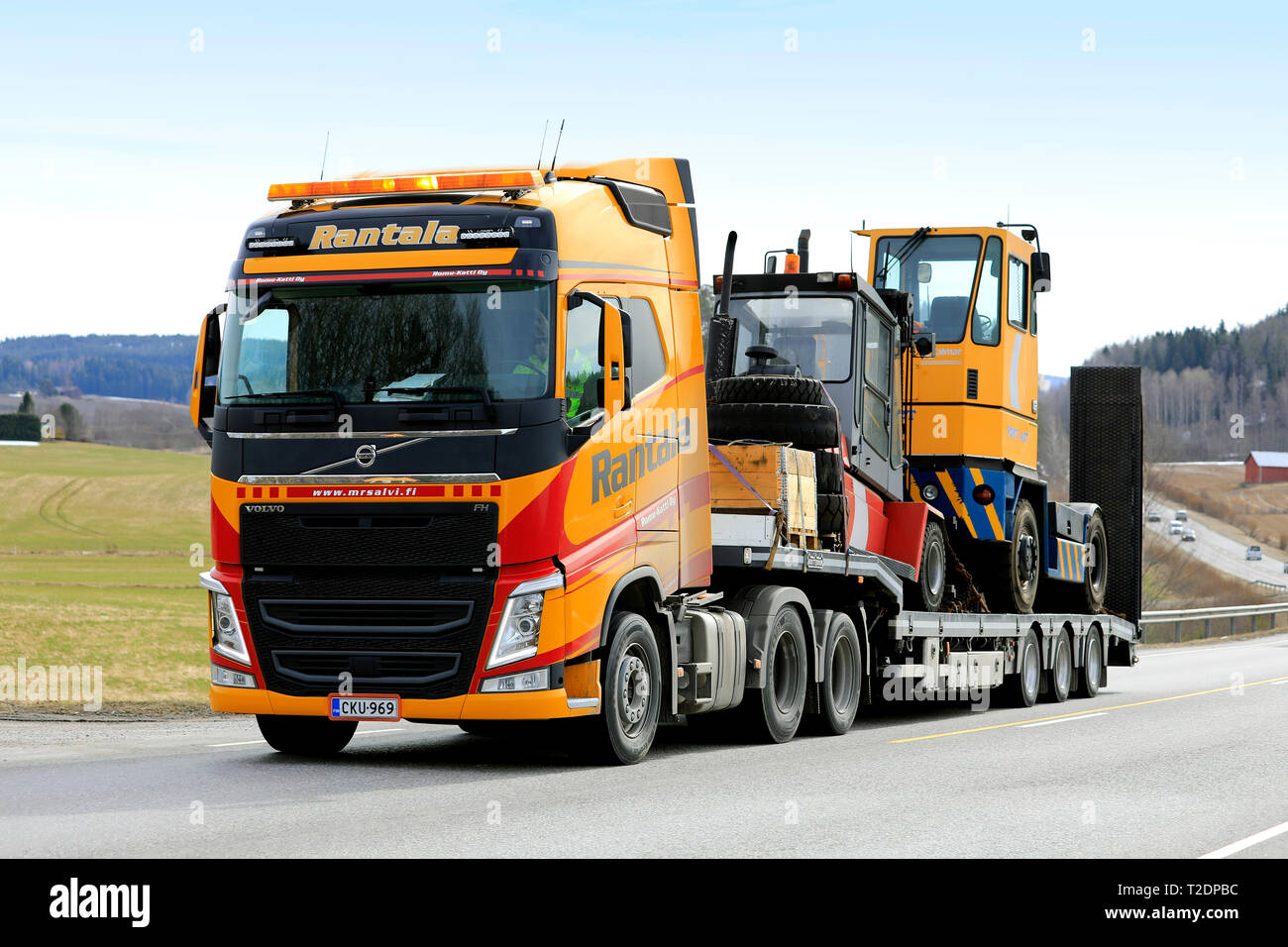 Low loader tractor hi-res stock photography and images - Alamy