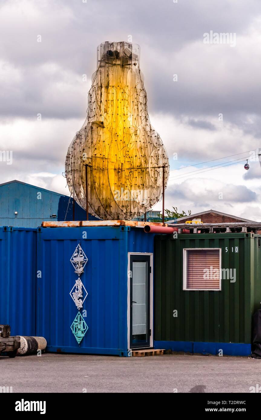 Trinity Buoy Wharf at River Thames and Bow Creek, Leamouth. Home to the ...