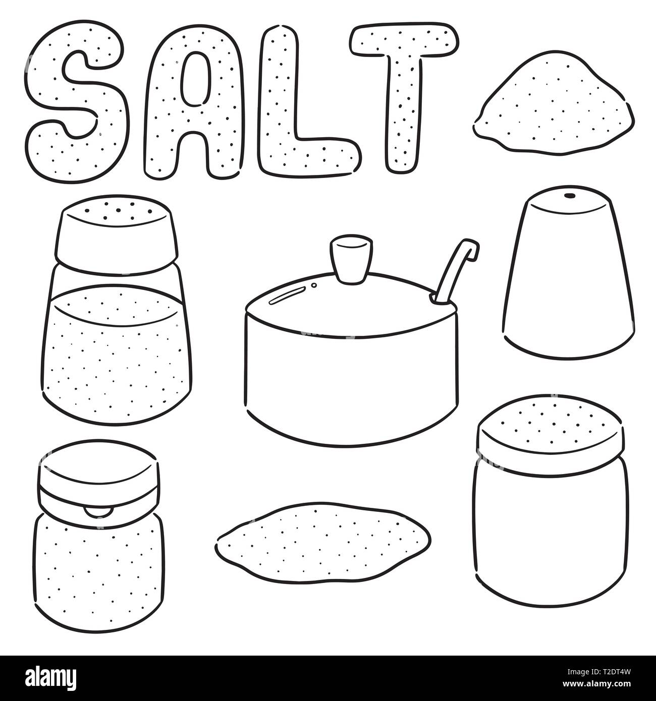 vector set of salt Stock Vector Image & Art - Alamy