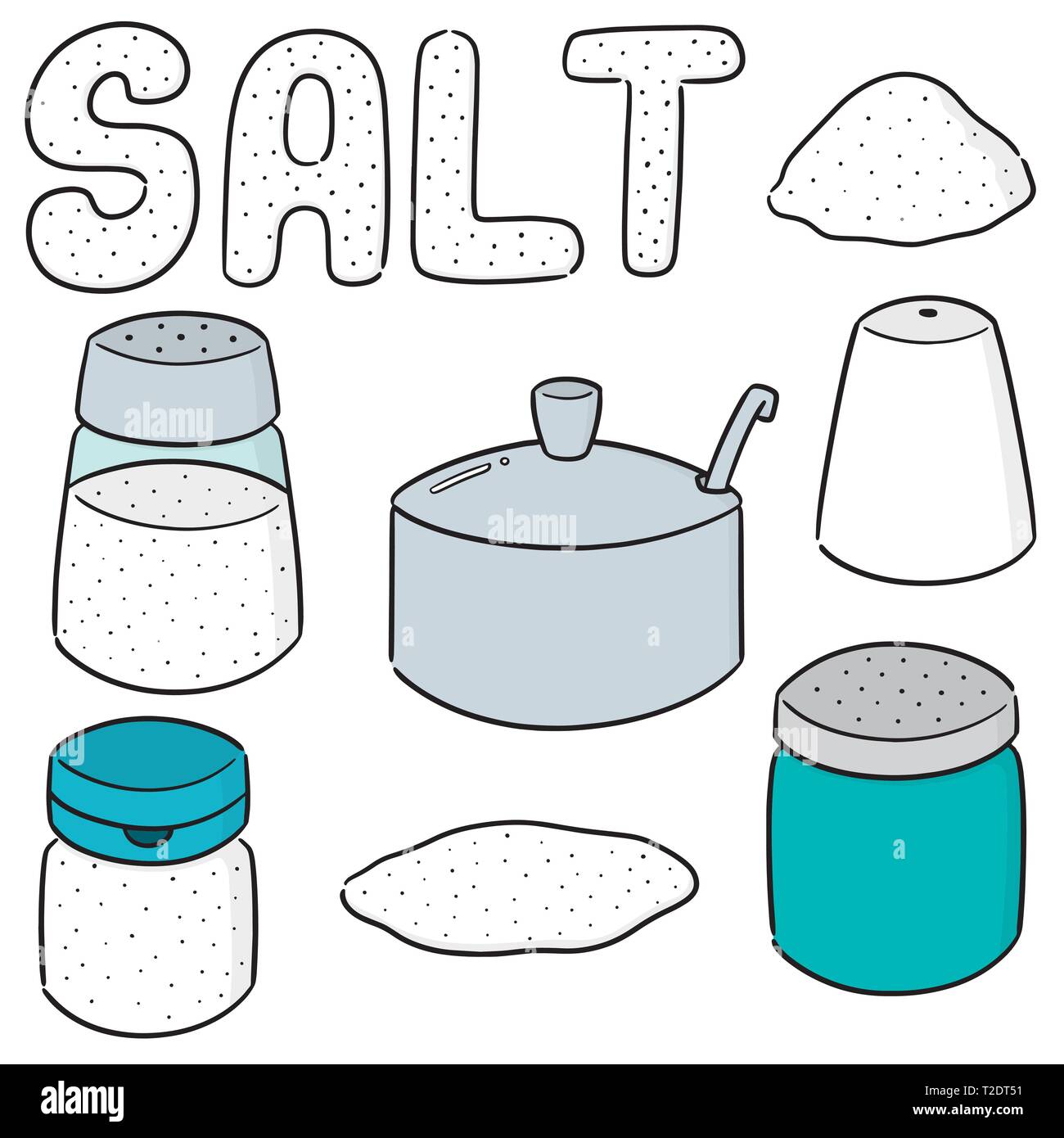 vector set of salt Stock Vector Image & Art - Alamy
