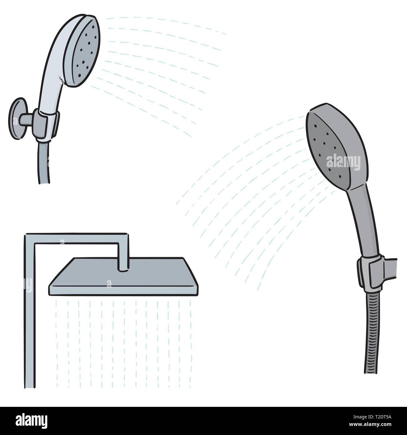 vector set of shower Stock Vector Image & Art - Alamy