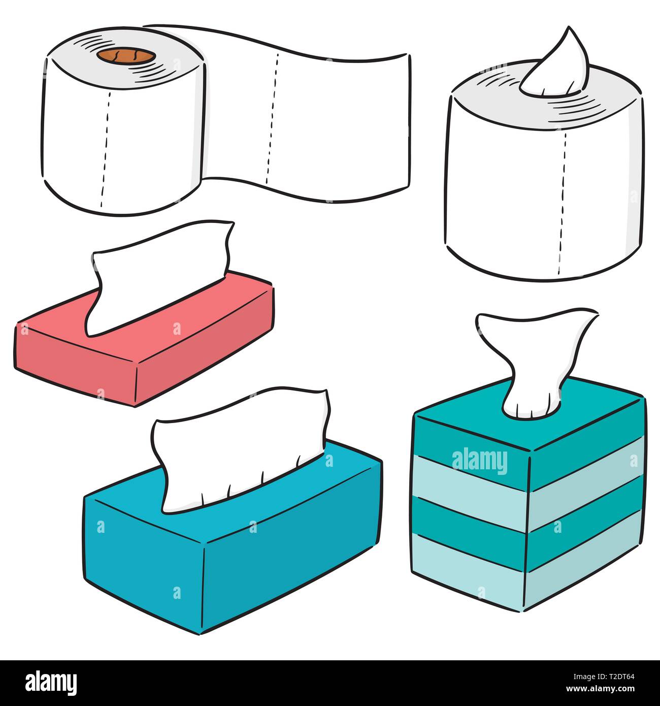 vector set of tissue papers Stock Vector Image & Art - Alamy