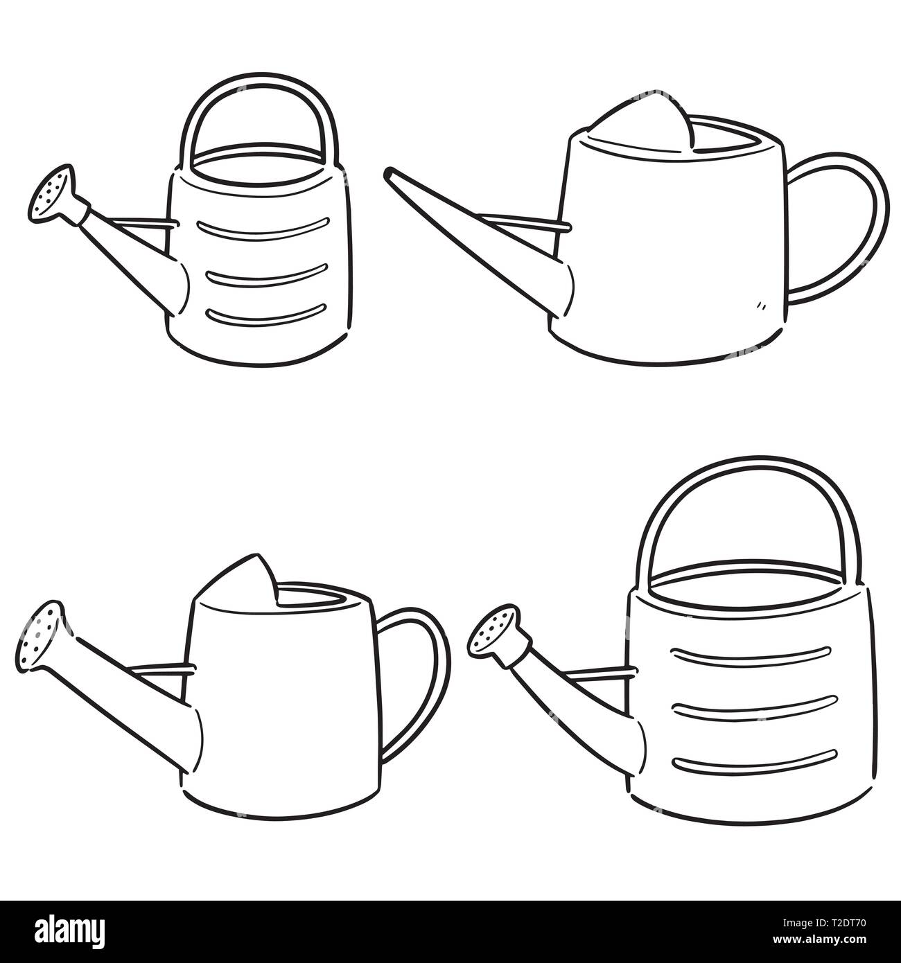 vector set of watering can Stock Vector Image & Art - Alamy