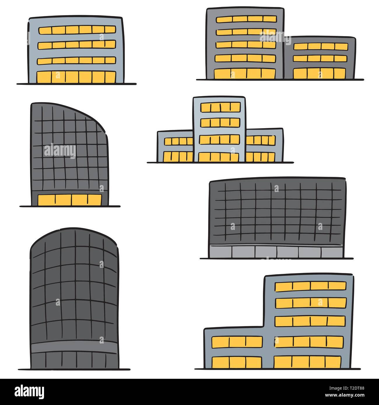 vector set of building Stock Vector Image & Art - Alamy