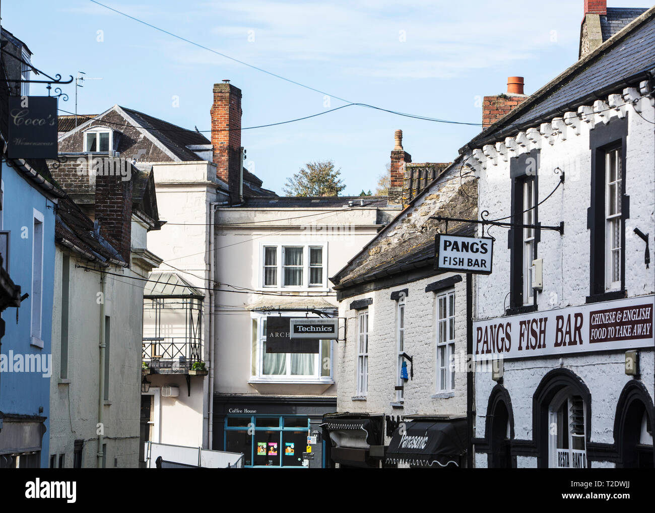 The picturesque Market Town of Frome, in Somerset, England. Frome has ...