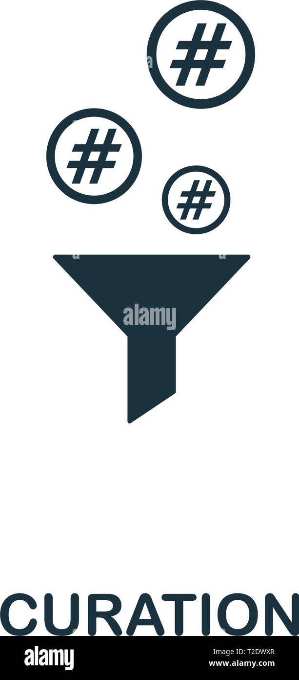 Curation icon. Creative element design from content icons collection ...