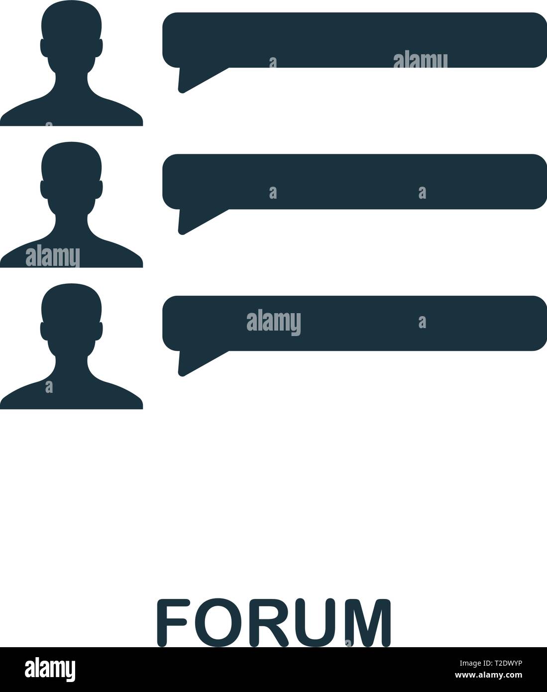 Forum icon. Creative element design from content icons collection ...