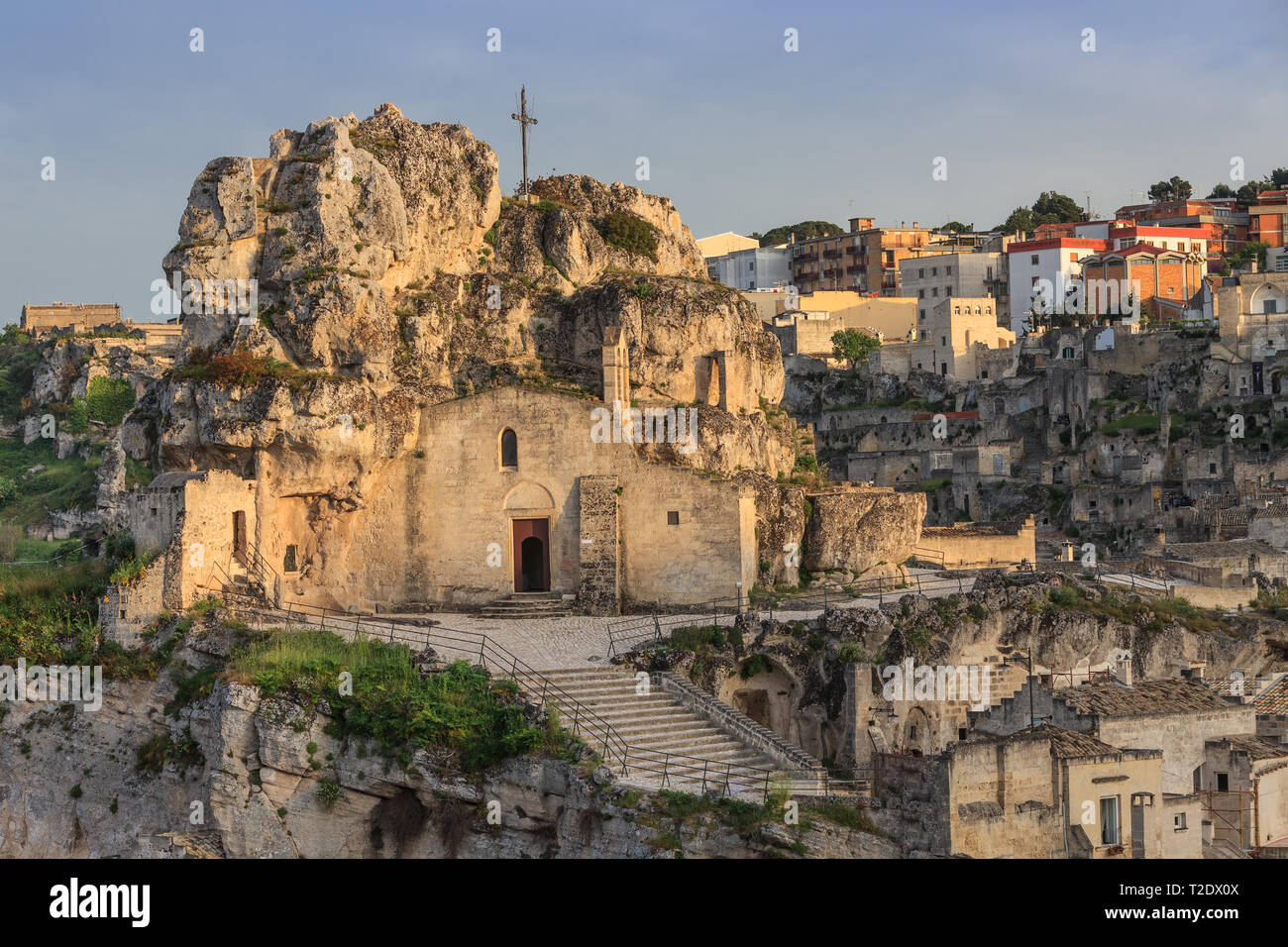 Rupestrian church of St. Maria de Idris in Matera, Italy Stock Photo ...