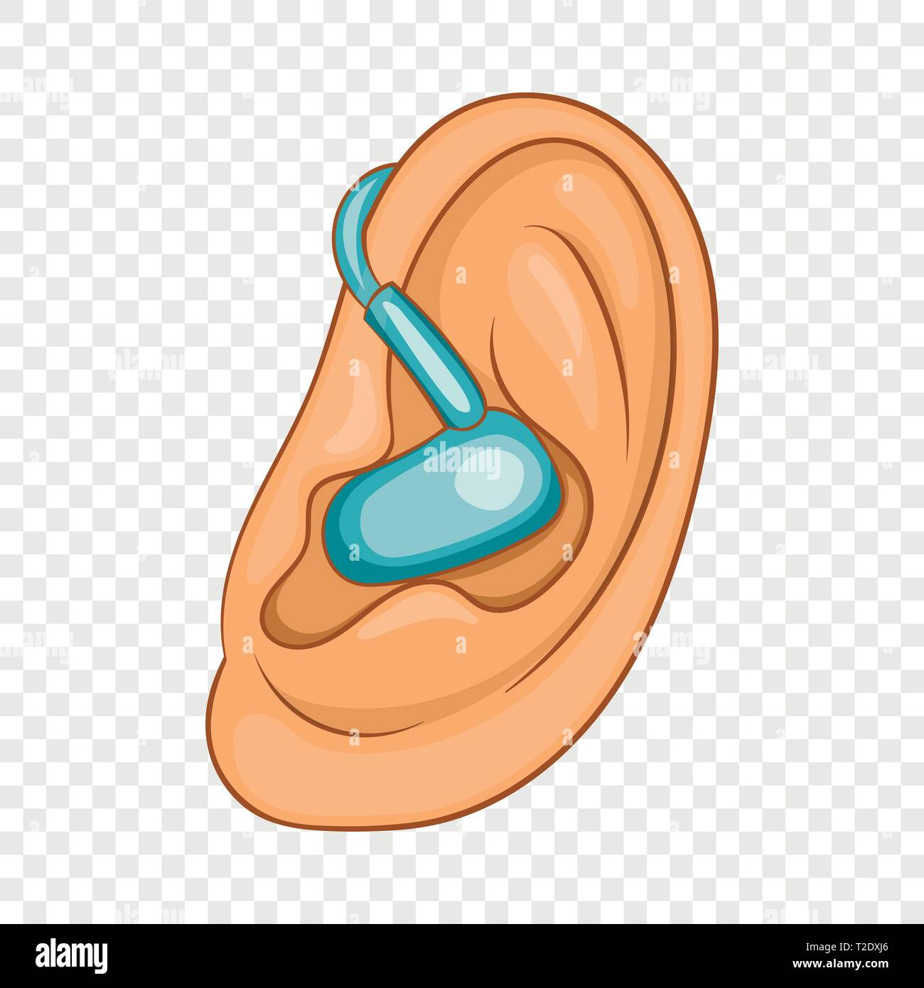 Hearing ear icon, cartoon style Stock Vector Image & Art - Alamy