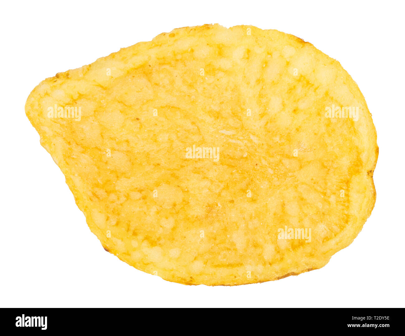 One potato chips isolated on a white background Stock Photo - Alamy