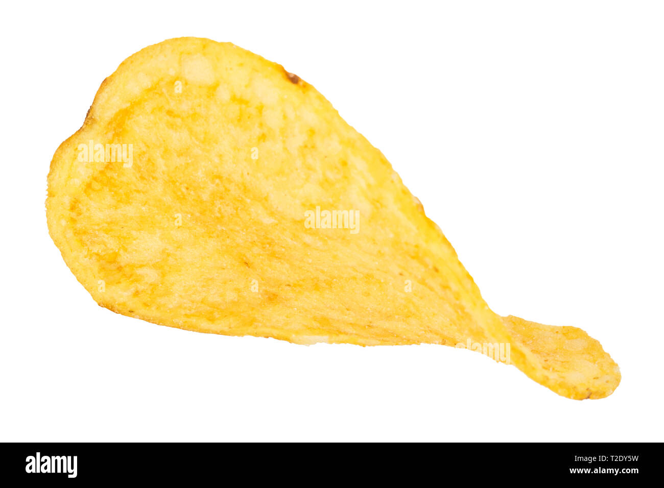 One potato chips isolated on a white background Stock Photo - Alamy