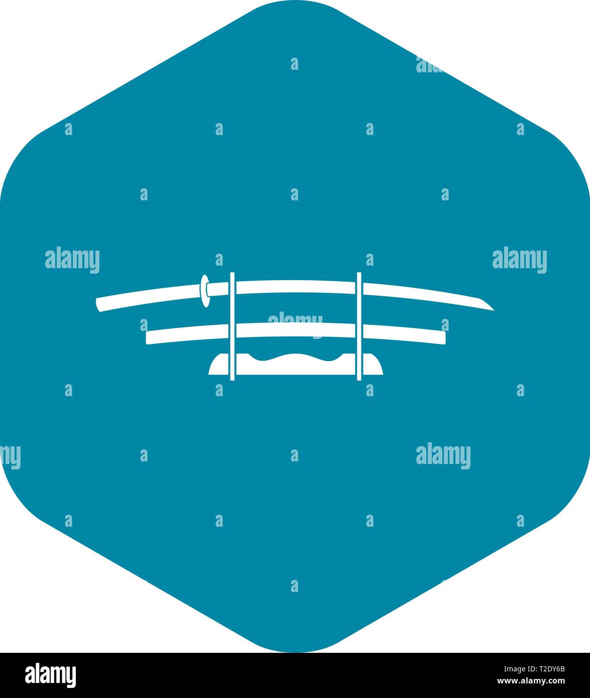 Katana, Japanese sword icon, outline style Stock Vector Image & Art - Alamy