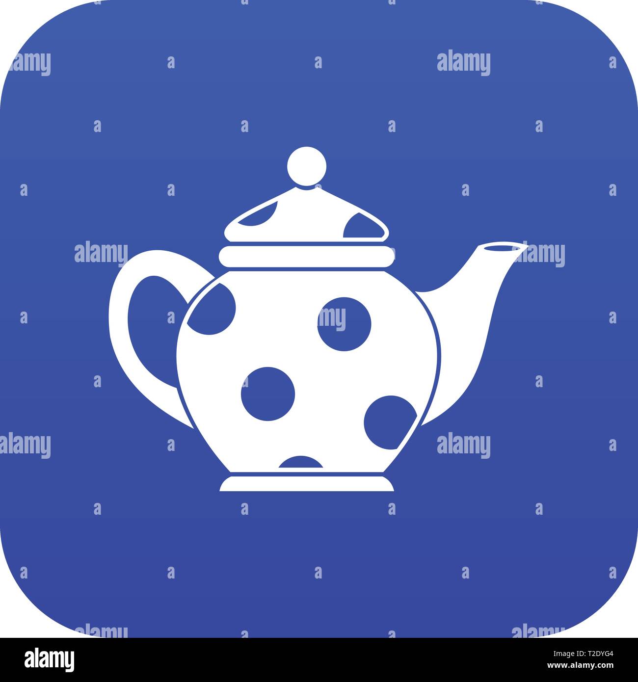 Kettle icon digital blue Stock Vector Image & Art - Alamy