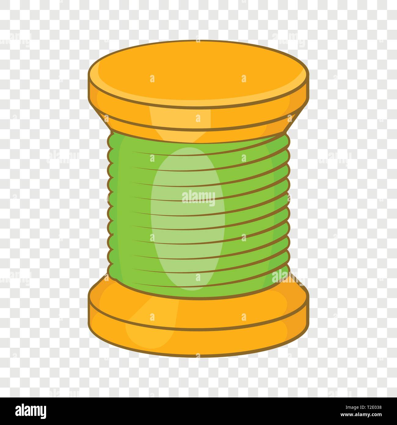 Coil thread icon cartoon hi-res stock photography and images - Alamy