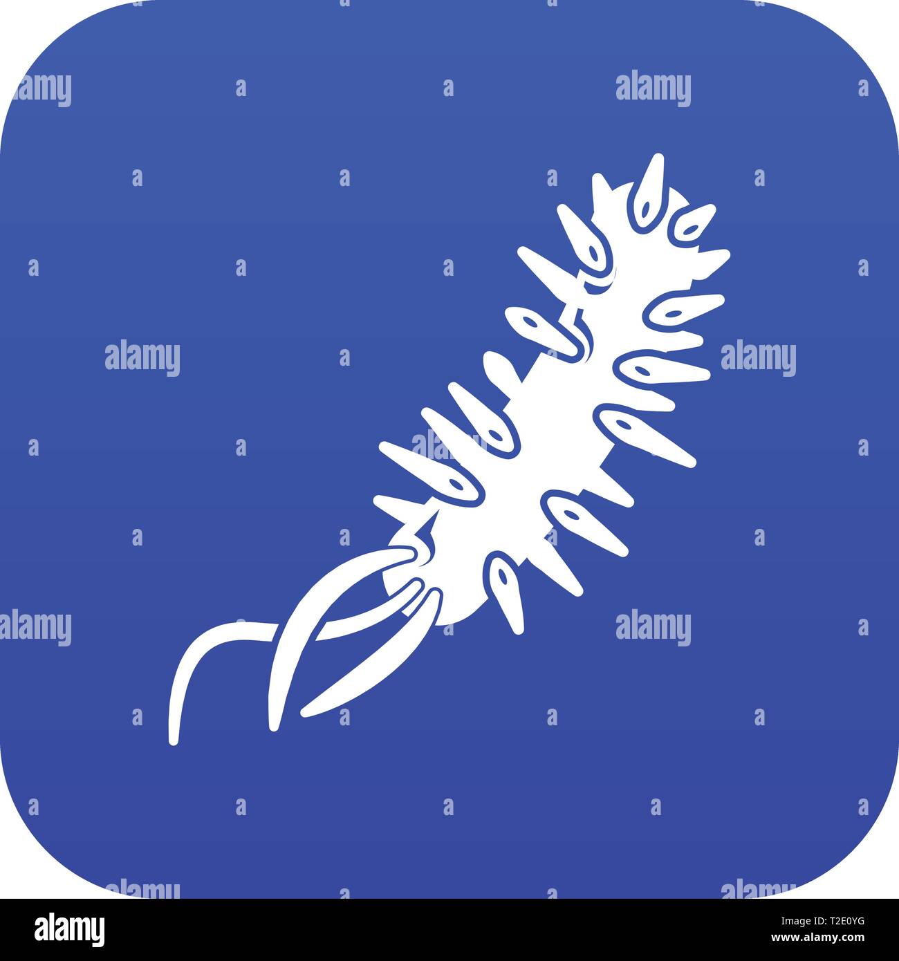 E coli bacteria icon blue vector Stock Vector Image & Art - Alamy