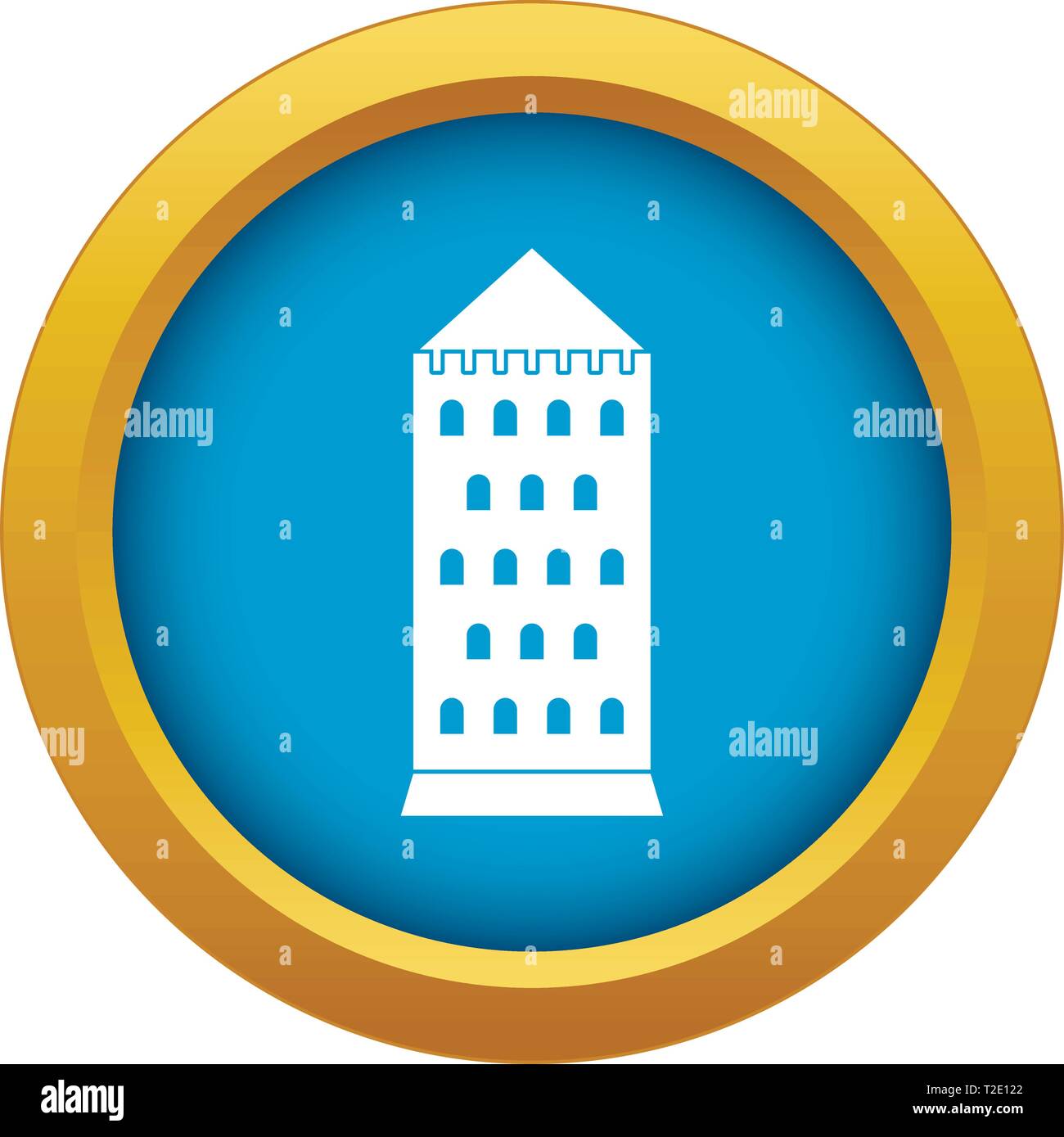 Ancient building icon blue vector isolated Stock Vector Image & Art - Alamy