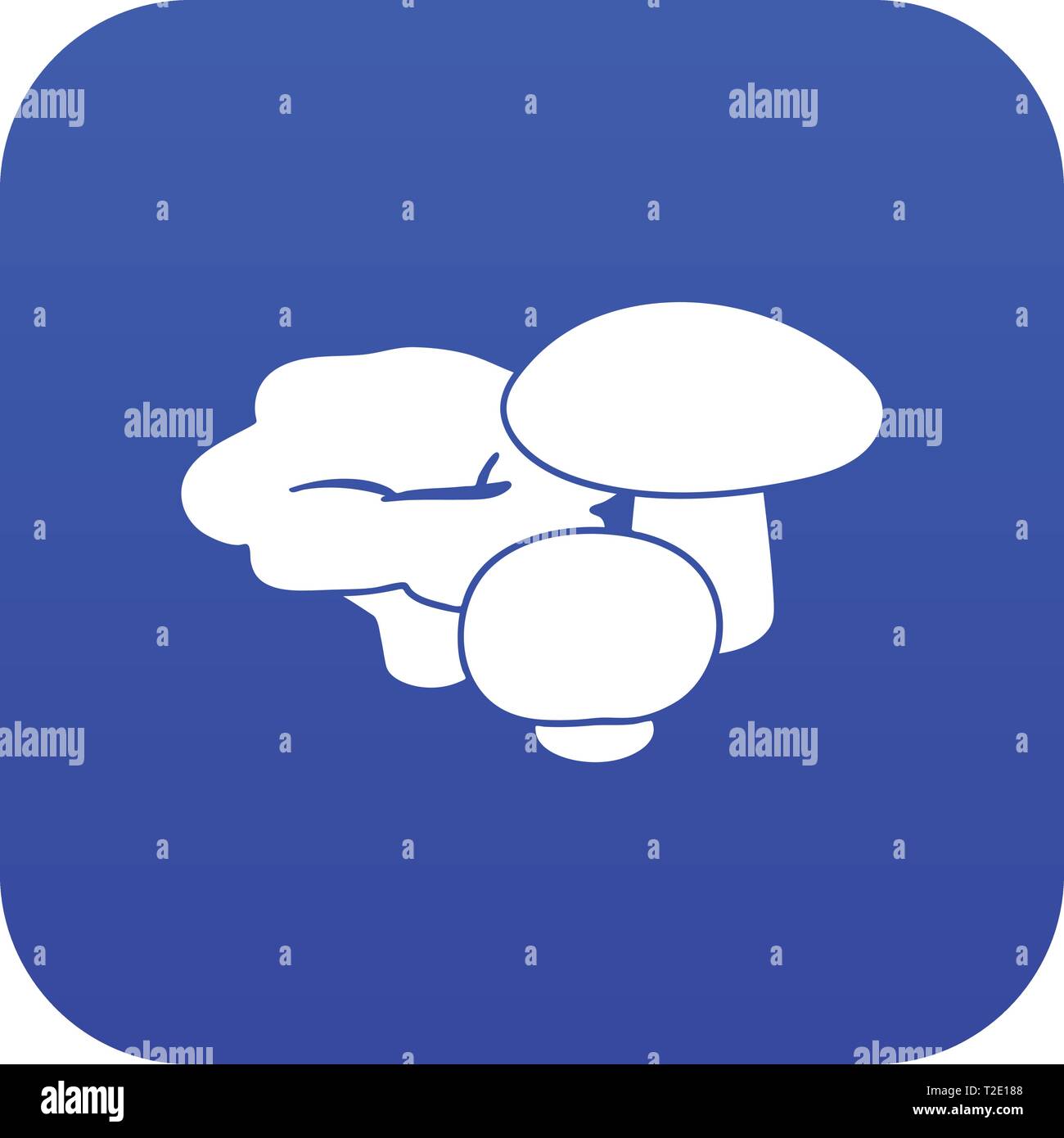 Mushrooms icon blue vector Stock Vector Image & Art - Alamy