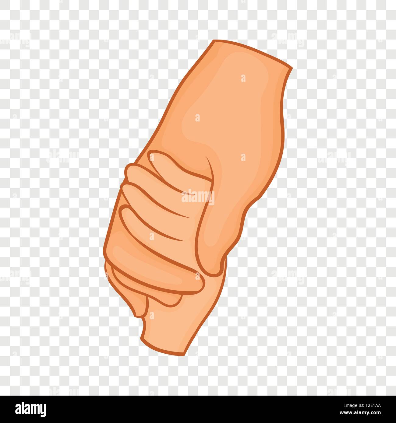 Hands and gesture of solidarity, white background Stock Vector Image ...