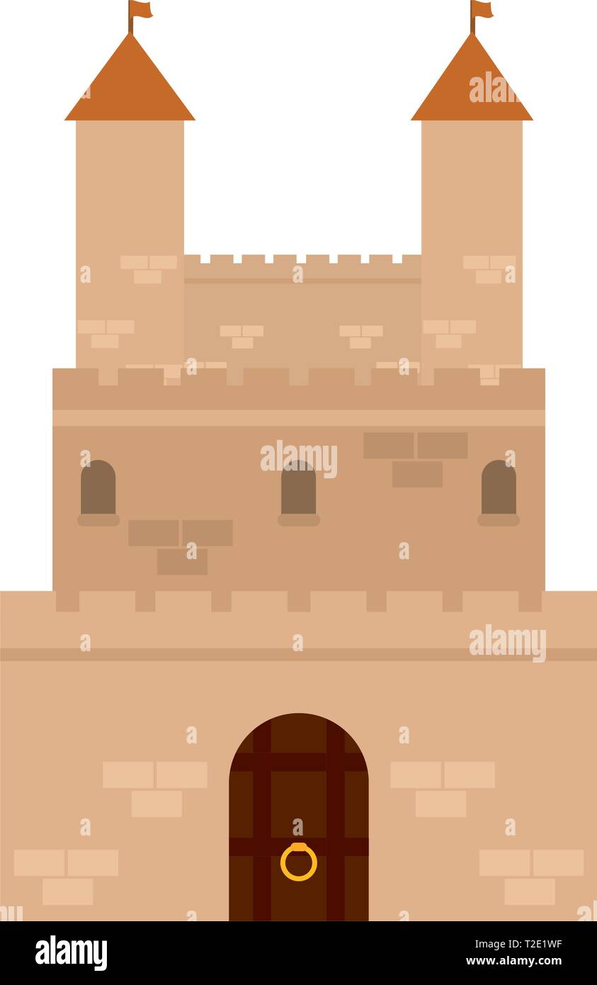 Front view of a castle Stock Vector Image & Art - Alamy