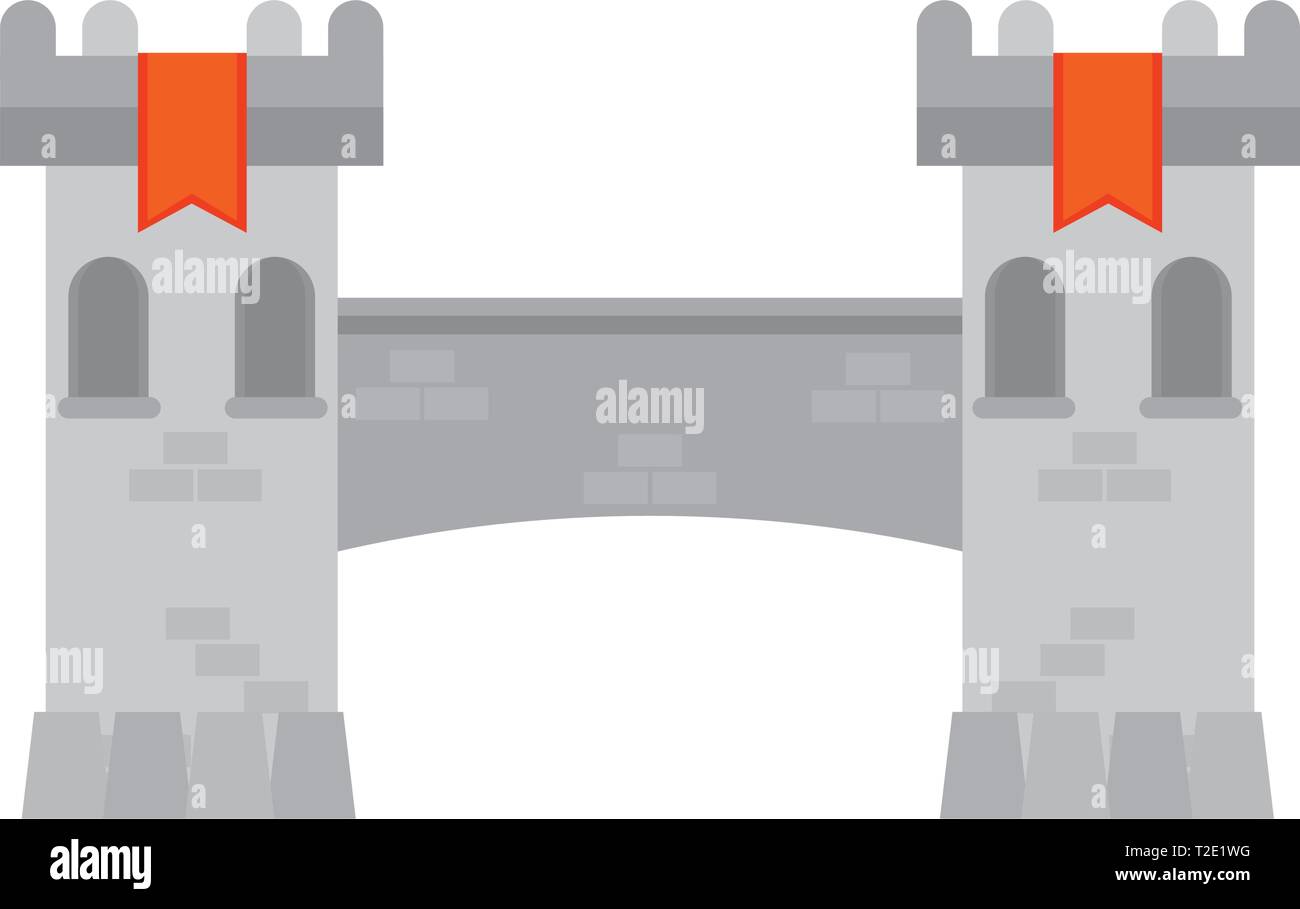 Front view of a castle Stock Vector Image & Art - Alamy