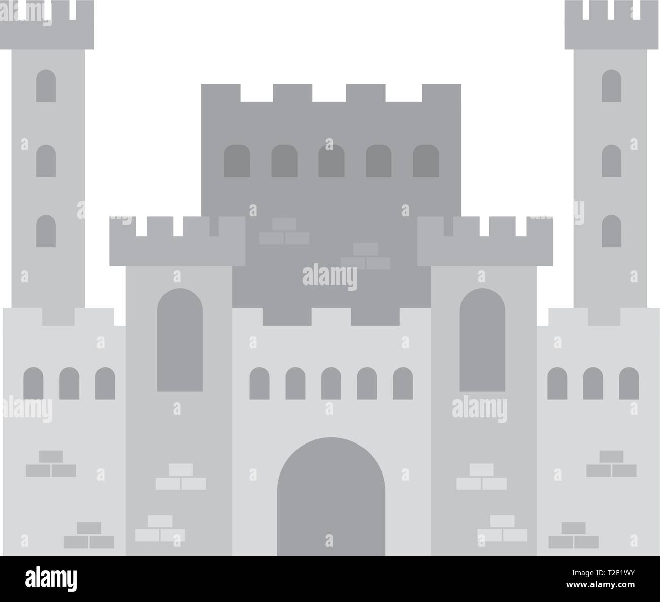 Front view of a castle Stock Vector Image & Art - Alamy
