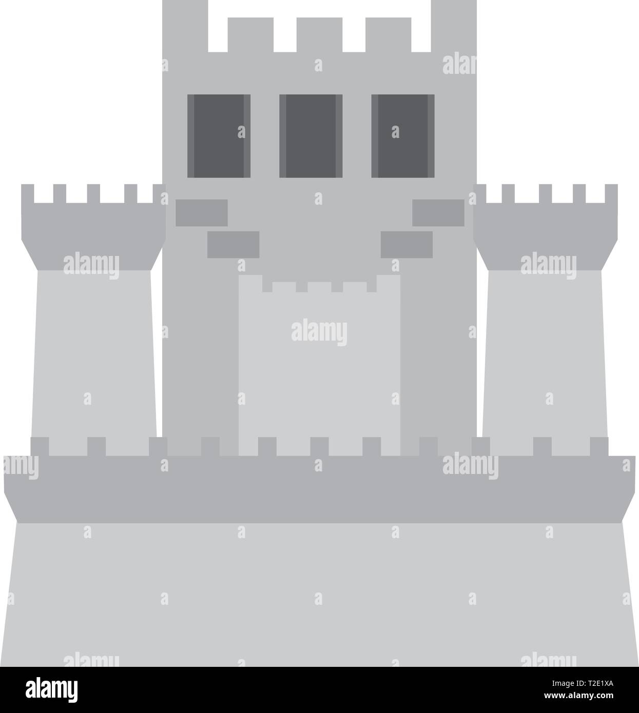 Front view of a castle Stock Vector Image & Art - Alamy