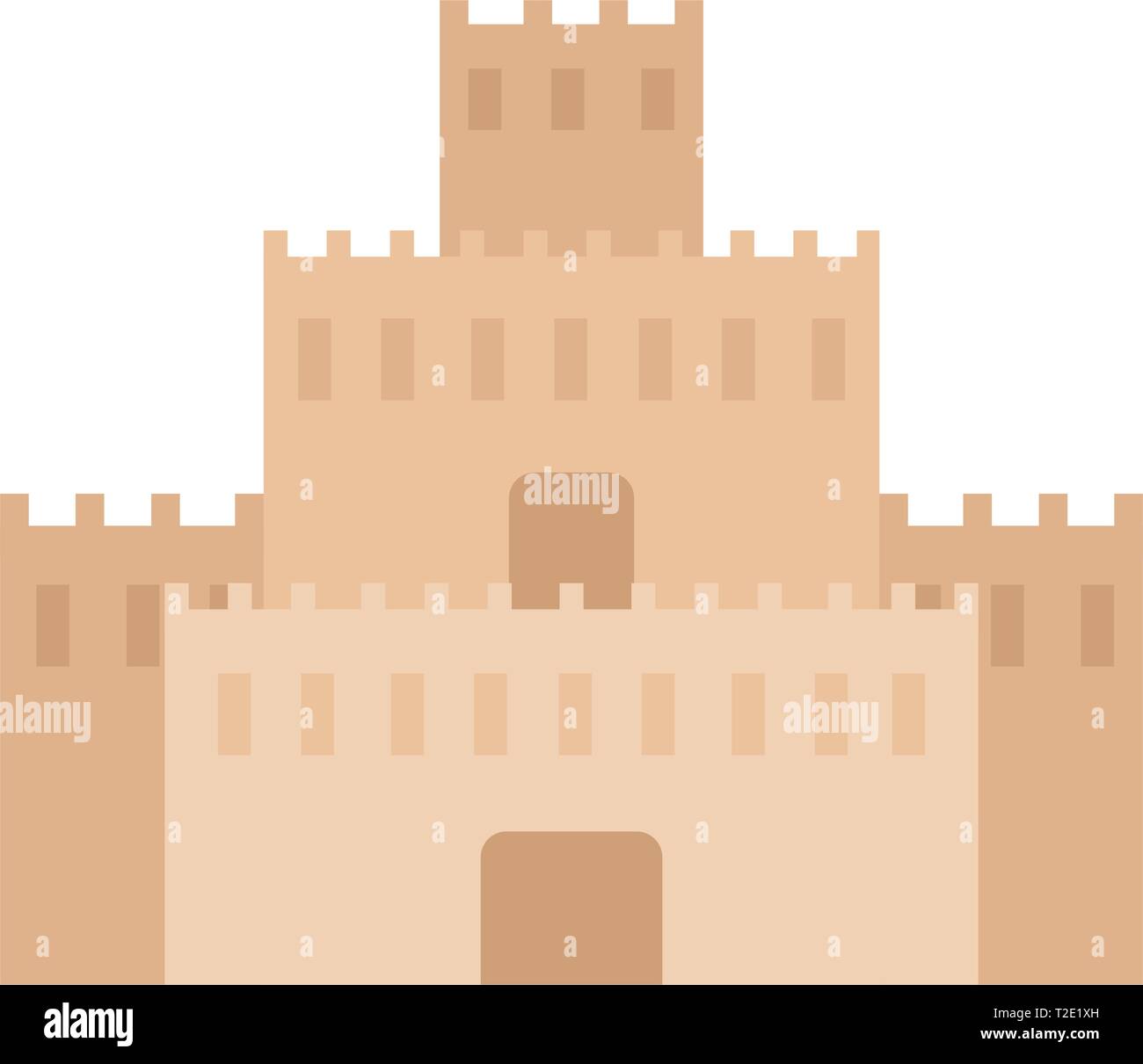 Front view of a castle Stock Vector Image & Art - Alamy
