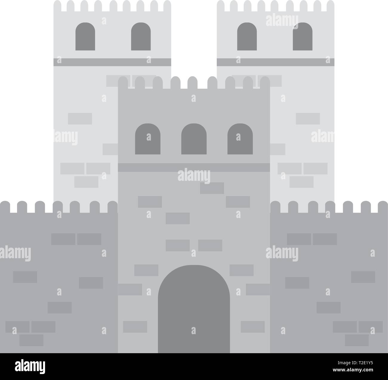 Front view of a castle Stock Vector Image & Art - Alamy