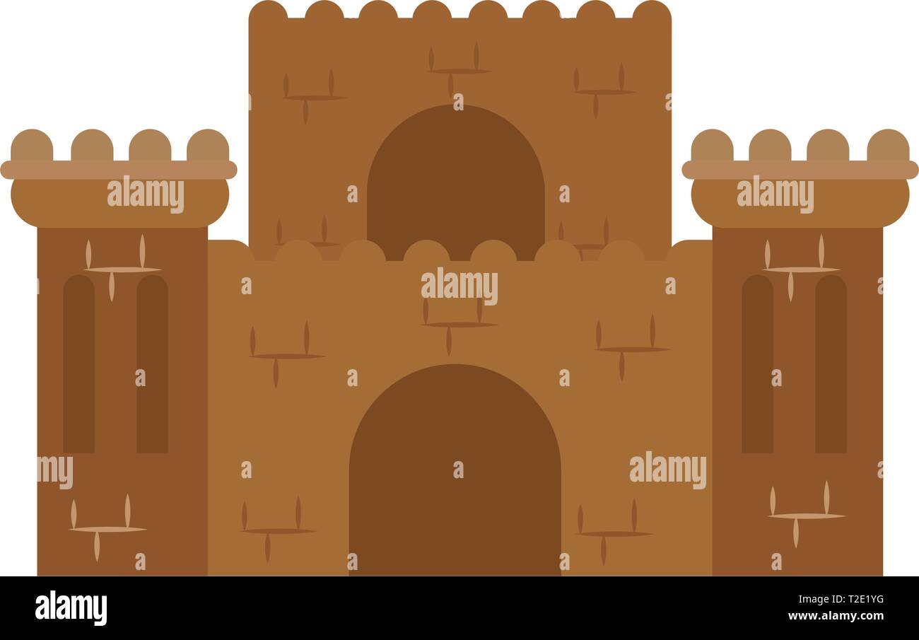 Front view of a castle Stock Vector Image & Art - Alamy
