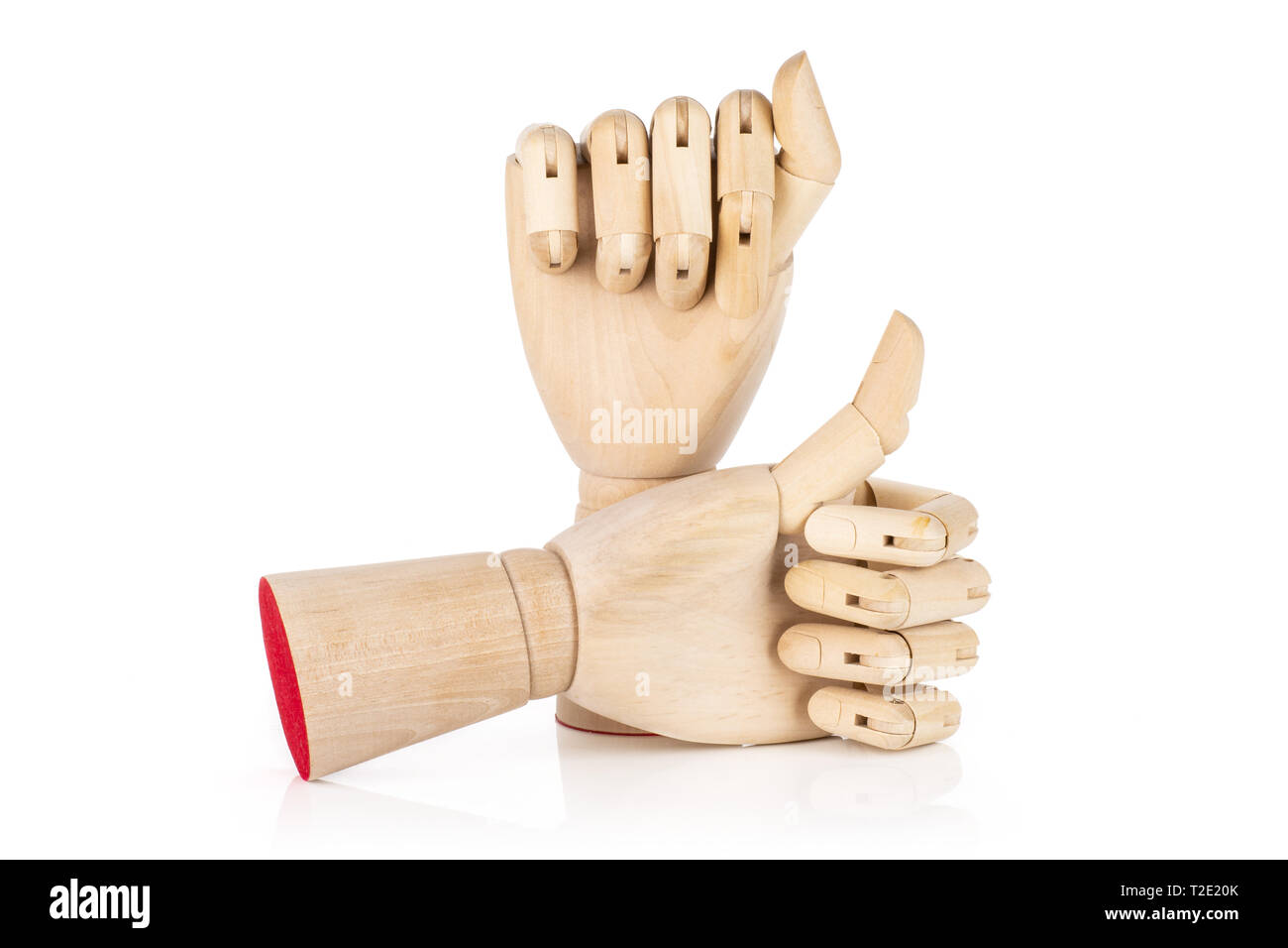 Two hands. good sign. deaf sign language isolated on white background ...