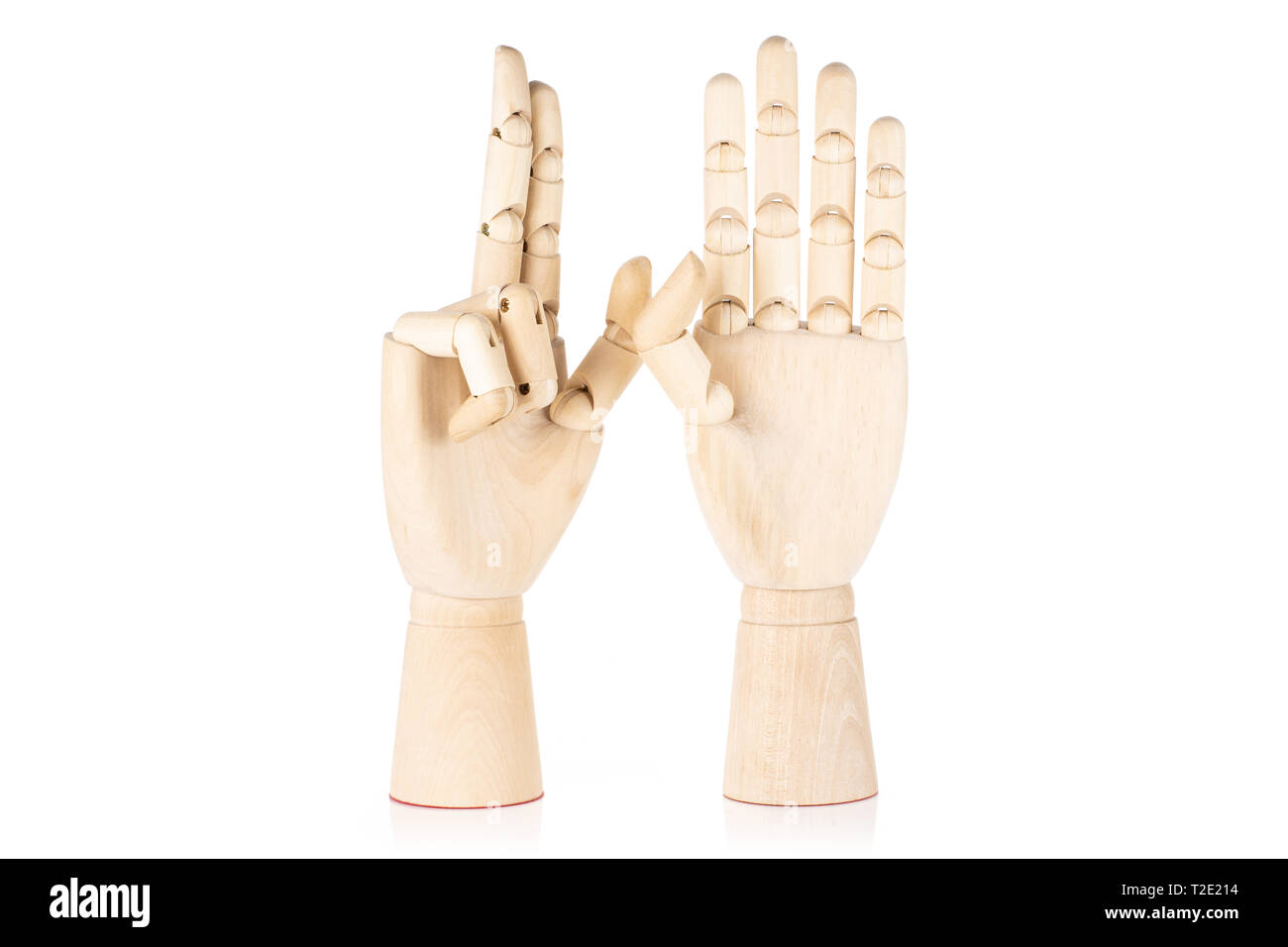 To point eight. deaf sign language isolated on white background Stock ...