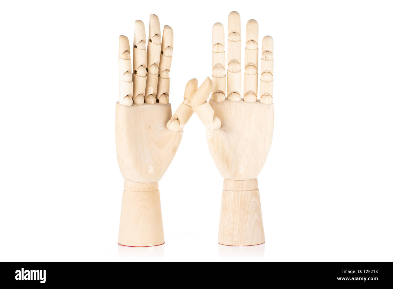 To point ten. two open fists. deaf sign language isolated on white ...