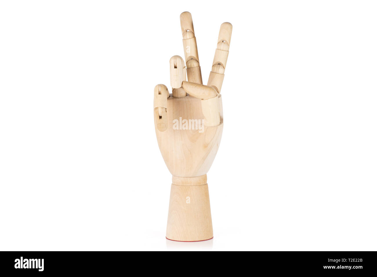 V letter. deaf sign language isolated on white background Stock Photo ...