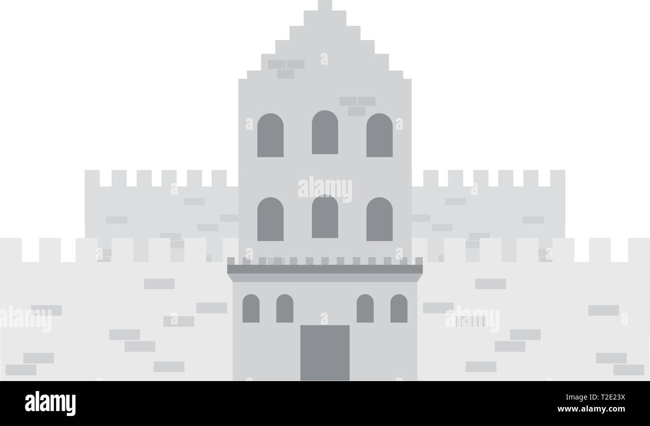 Front view of a castle Stock Vector Image & Art - Alamy