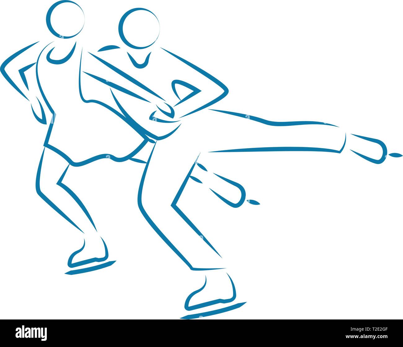 Ice skating ballerina Stock Vector Images - Alamy