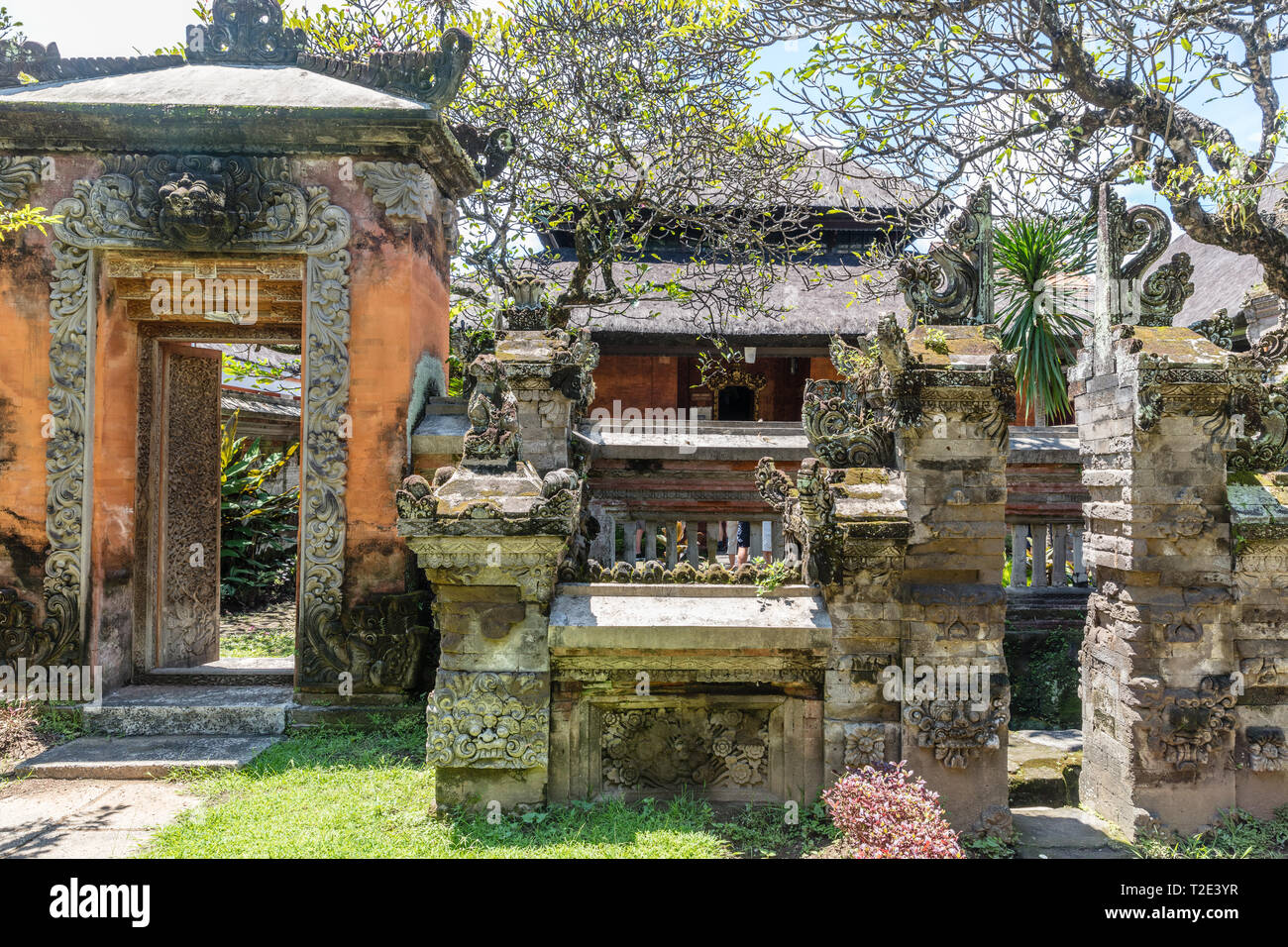 Old Architecture Bali Indonesia Temple Ancient Gates Of