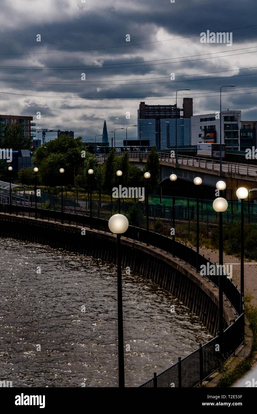 Canning Town regeneration and the London City Island footbridge London ...