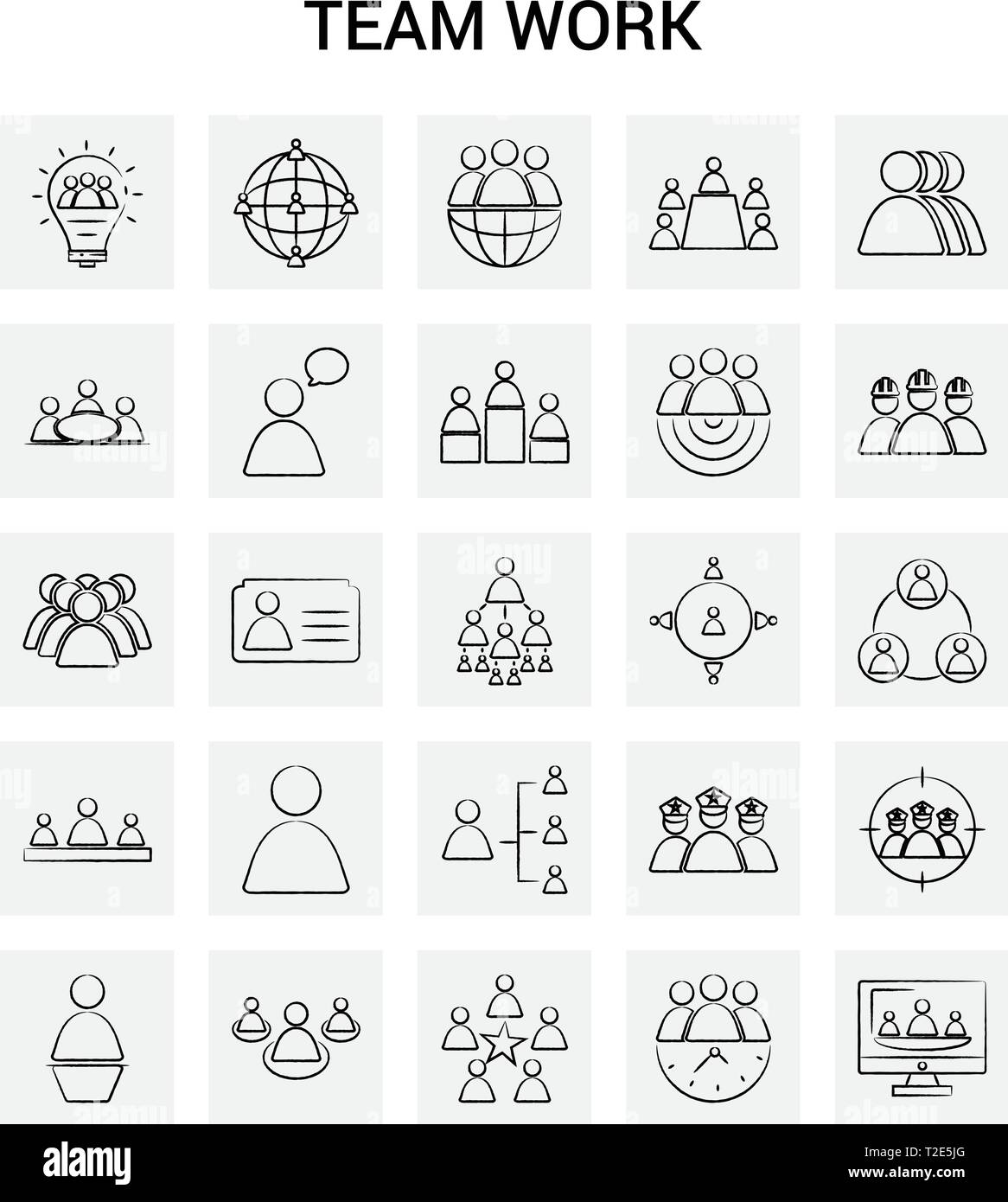 Group of police meeting Stock Vector Images - Alamy